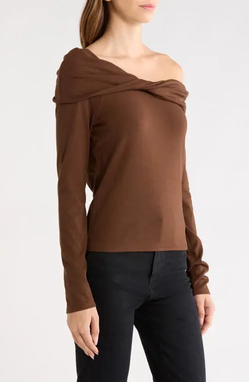 Paige Aaliyah Off The Shoulder Top - Hickory