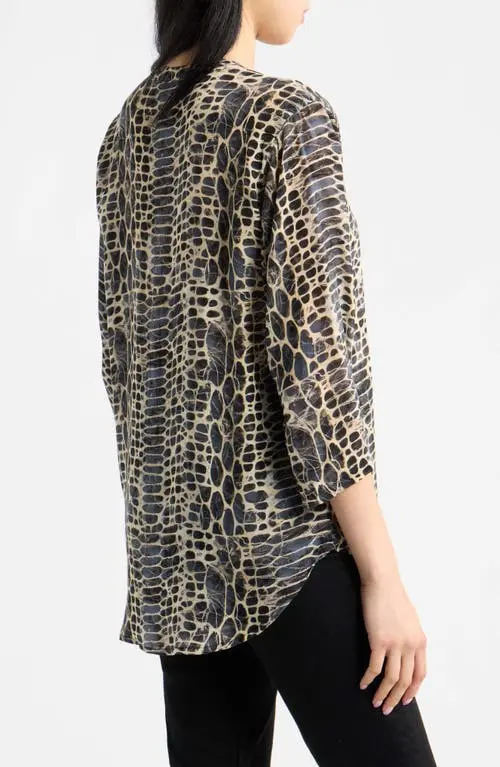 APNY Mandarin Collar Button-up Shirt