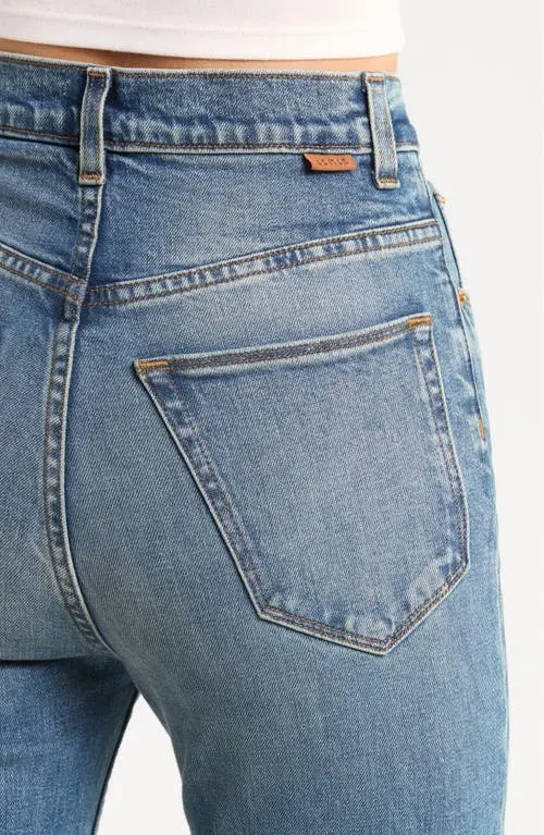 JAMIE HALLER The Crease High Waist Flare Leg Jeans