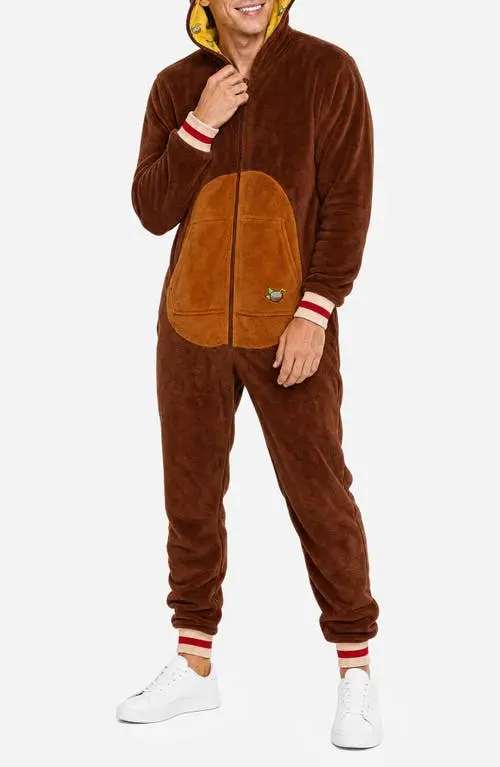 Opposuits Monkey Hooded Fleece Jumpsuit