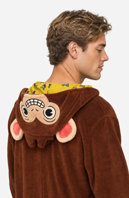 Opposuits Monkey Hooded Fleece Jumpsuit