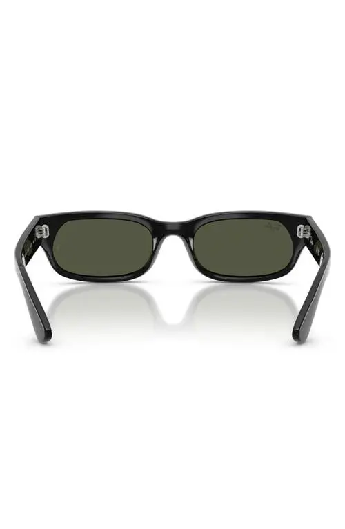 Ray-ban 54mm Irregular Sunglasses - Black/green