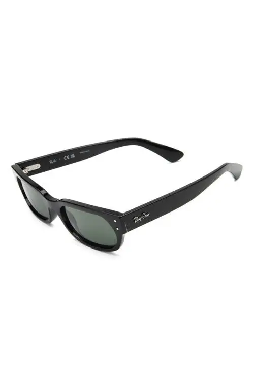 Ray-ban 54mm Irregular Sunglasses - Black/green