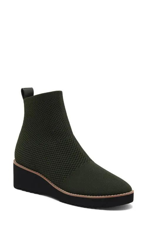 Jeffrey Campbell Estuary Knit Wedge Bootie - Khaki