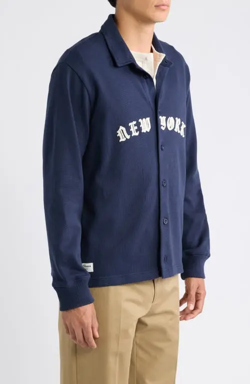 ROWING BLAZERS New York Richie Rugby Long Sleeve Button Up Shirt