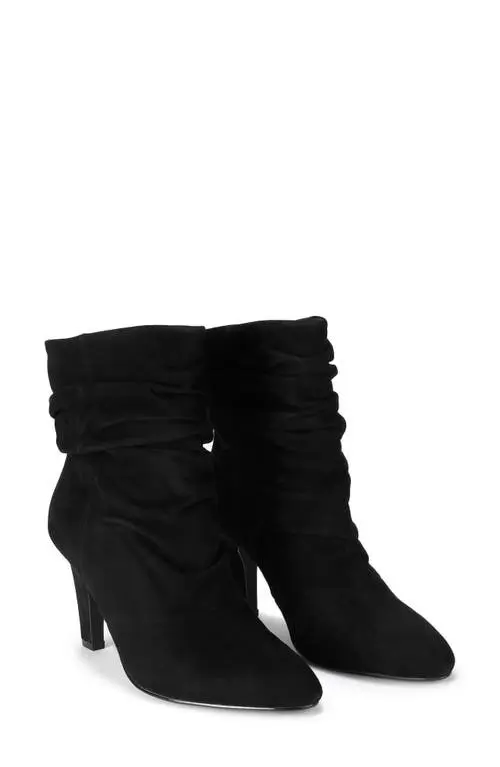 Kurt Geiger Elizabeth Slouch Leather Bootie - Black