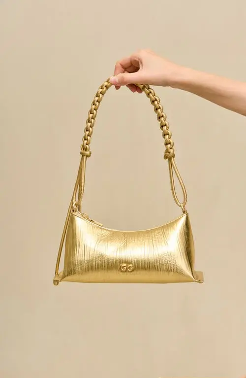 Cult Gaia Osa Leather Shoulder Bag