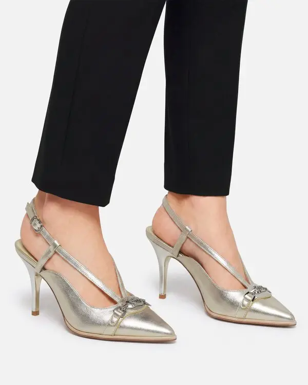 Pinko Slingback-strap Pumps - Light Brown