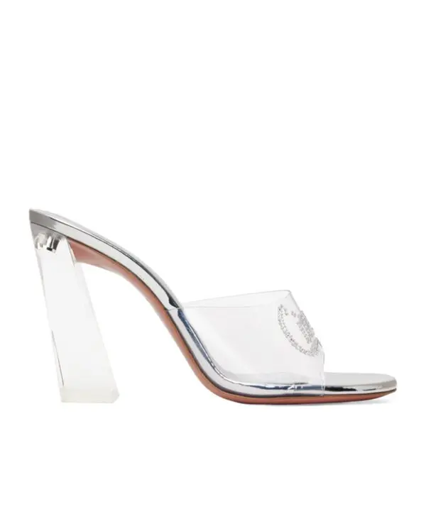 Amina Muaddi Bella Glass High-heeled Sandals