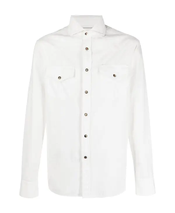 Brunello Cucinelli Leisure Fit Chest Pocket Shirt