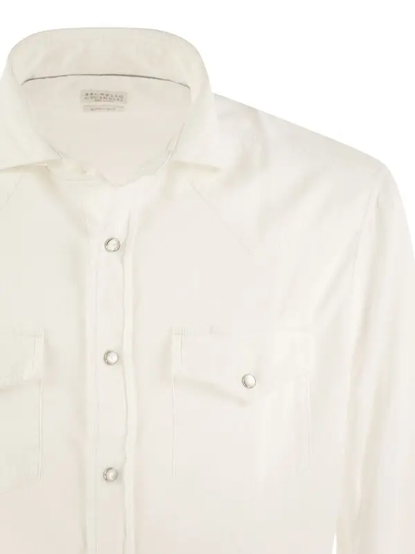 Brunello Cucinelli Leisure Fit Chest Pocket Shirt