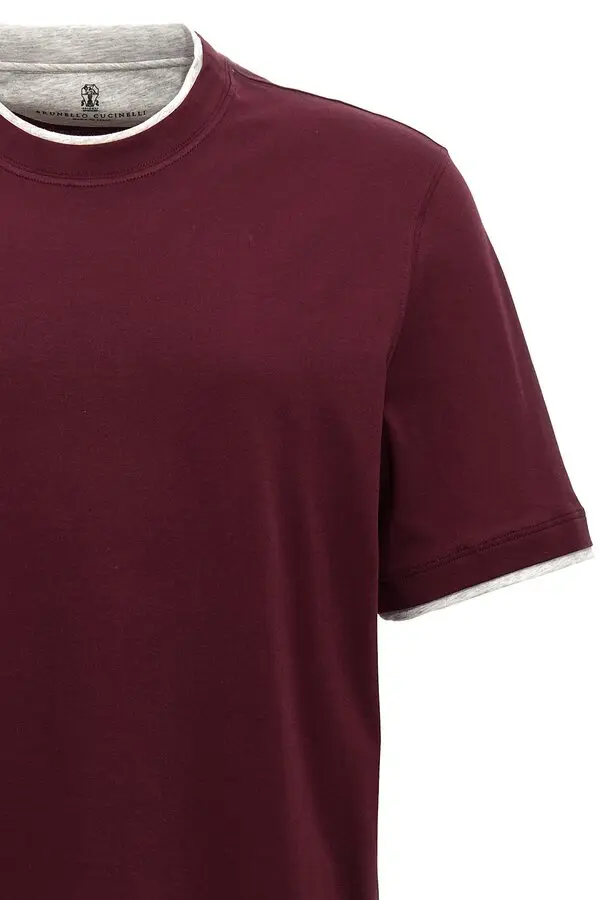 Brunello Cucinelli Crewneck Straight Hem T-shirt
