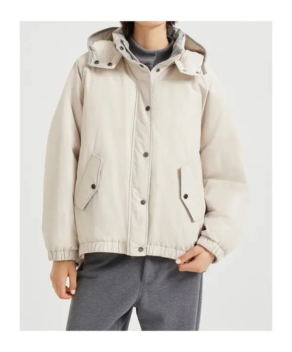 Brunello Cucinelli Elasticated Hem Hooded Jacket