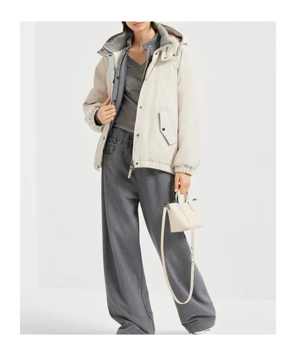 Brunello Cucinelli Elasticated Hem Hooded Jacket
