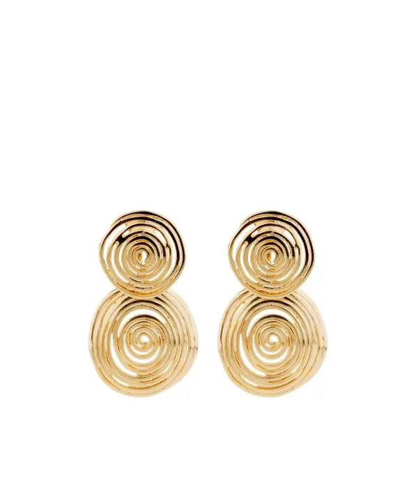 Gas Bijoux Wave Earrings - Yellow