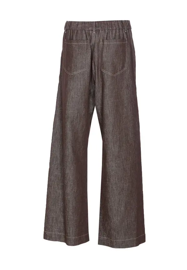 Brunello Cucinelli Drawstring Straight-leg Trousers