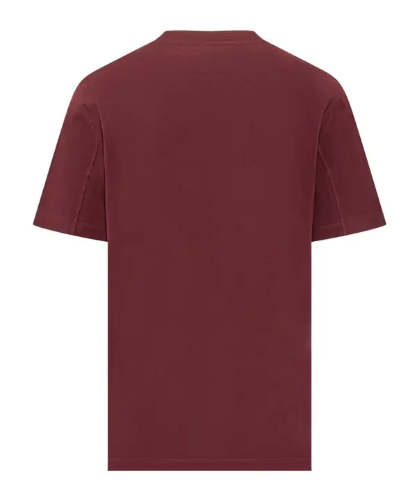 Brunello Cucinelli Graphic Printed Crewneck T-shirt - Red