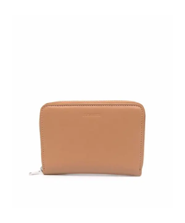 JIL SANDER Zip-around Leather Wallet
