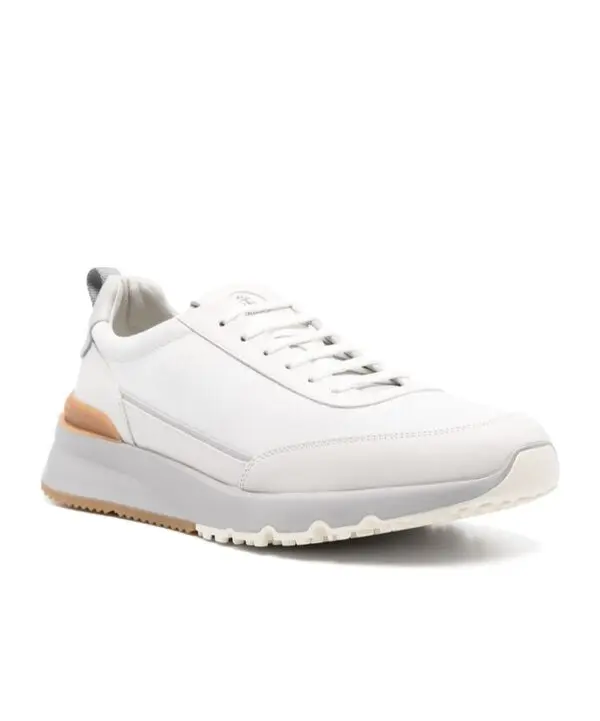Brunello Cucinelli Logo Embossed Lace-up Sneakers