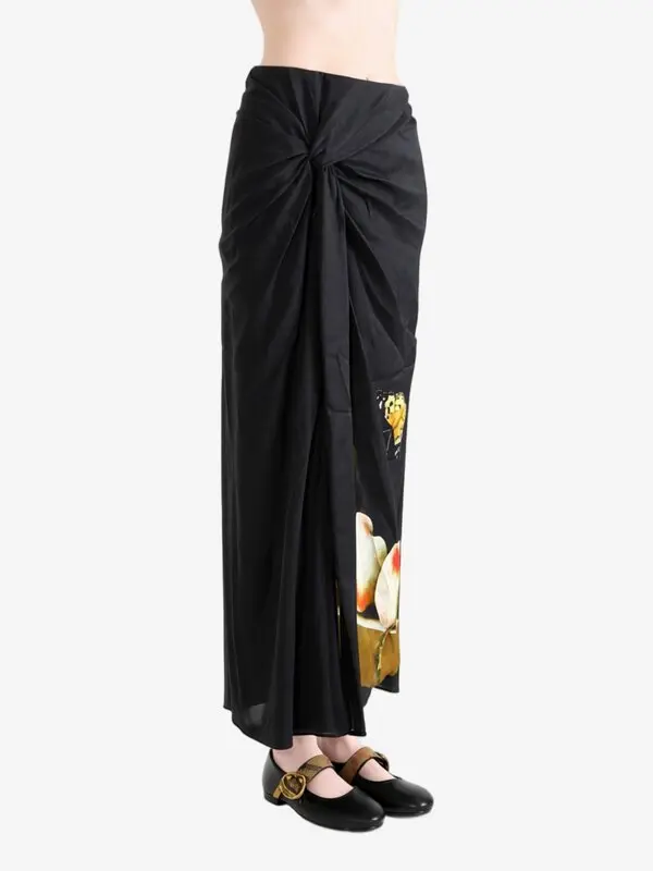 Dries Van Noten Printed Midi Skirt