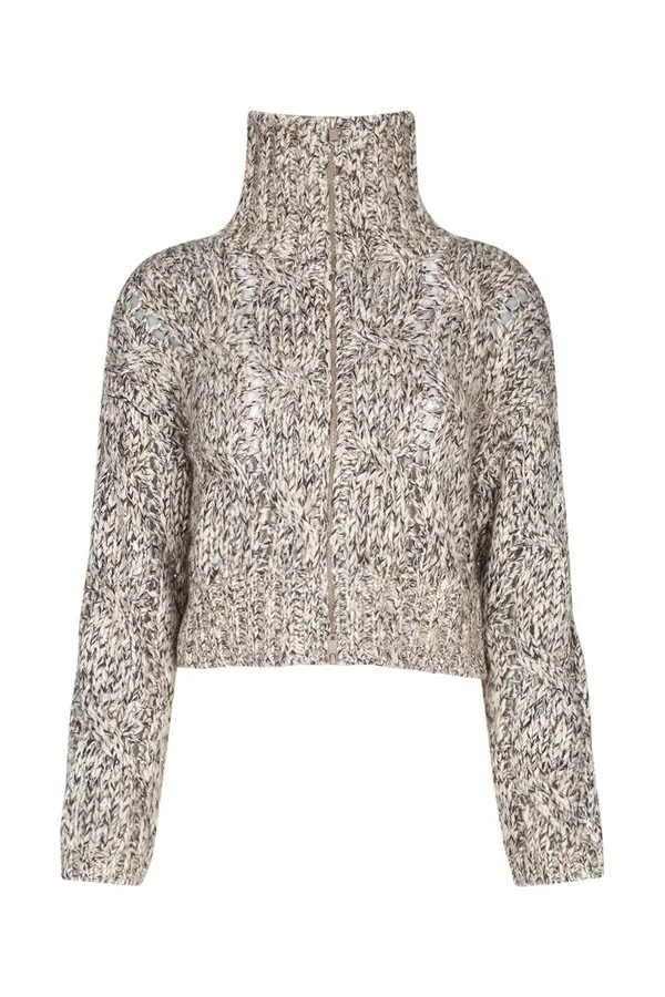 Brunello Cucinelli Long Sleeve Zip-up Cardigan