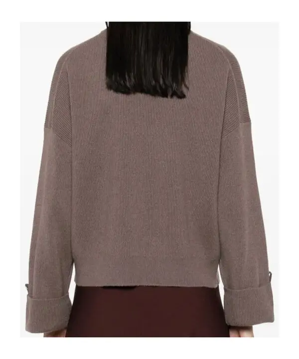 Brunello Cucinelli Monili-trim Ribbed Jumper