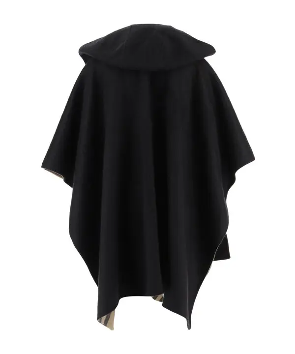 Burberry Check-pattern Hooded Reversible Cape