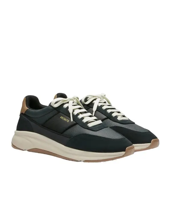 Axel Arigato Genesis Neo Runner Padded Leather Sneakers - Dark Brown