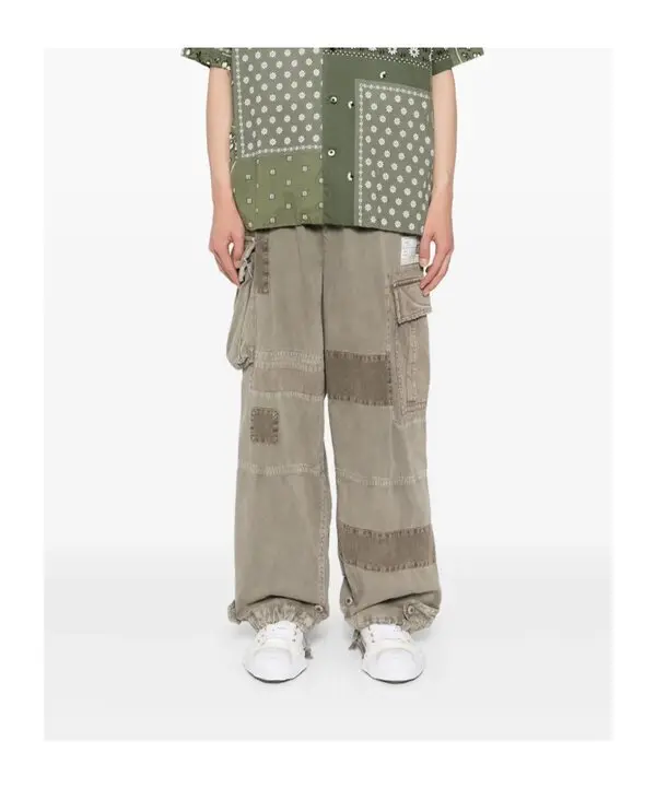 Mihara Yasuhiro Repair Panelled Cargo Trousers