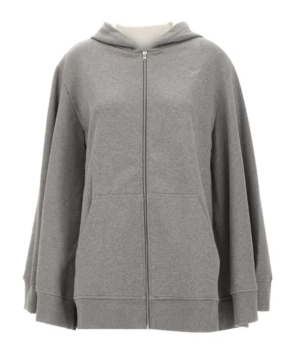 7 For All Mankind Oversized Zip Hoodie - Grey
