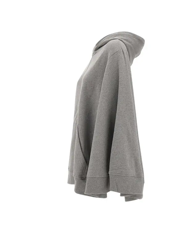 7 For All Mankind Oversized Zip Hoodie - Grey