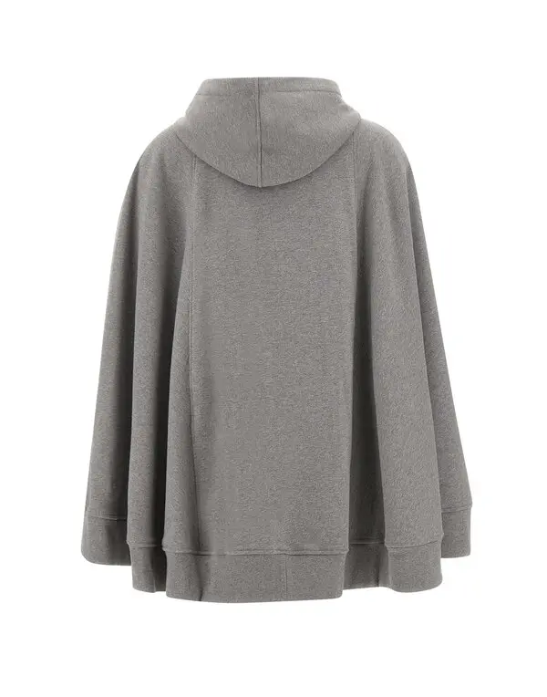 7 For All Mankind Oversized Zip Hoodie - Grey