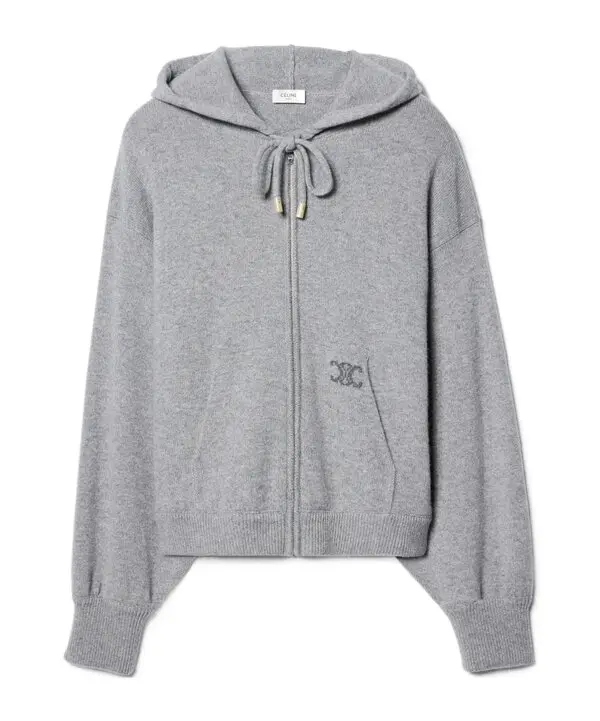 Celine Cashmere Hooded Cardigan