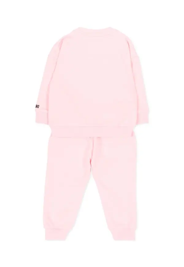 Moschino Long-sleeve Sweatshirt And Sweatpants 2-piece Set - Pink