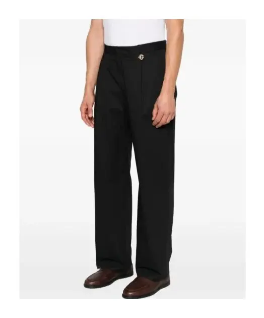 Casablanca Logo-plaque Pleated Trousers