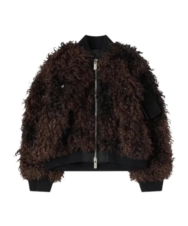 Sacai Curly Faux Fur Jacket