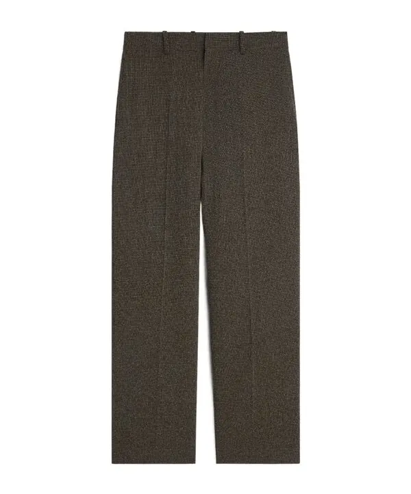 Phoebe Philo Slim-fit Wool Houndstooth Trousers