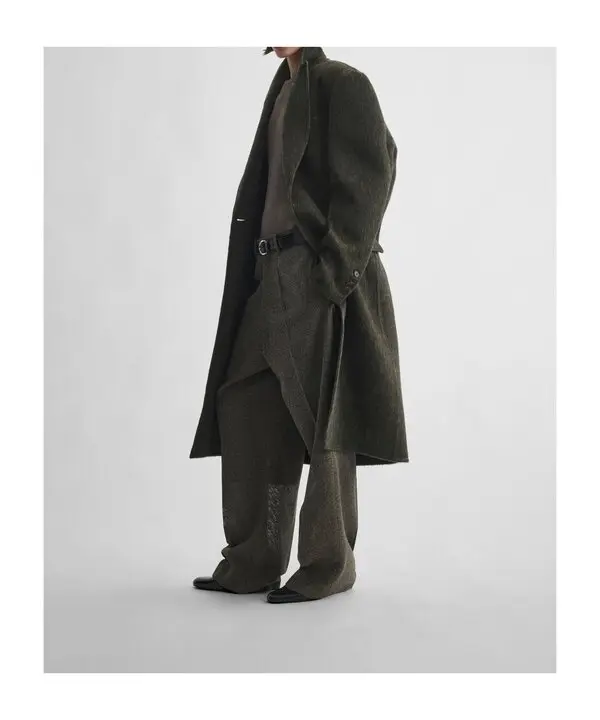 Phoebe Philo Slim-fit Wool Houndstooth Trousers