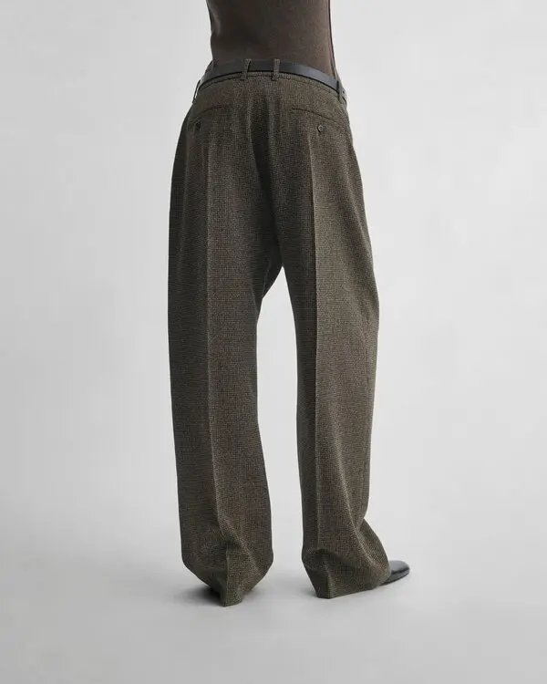 Phoebe Philo Slim-fit Wool Houndstooth Trousers