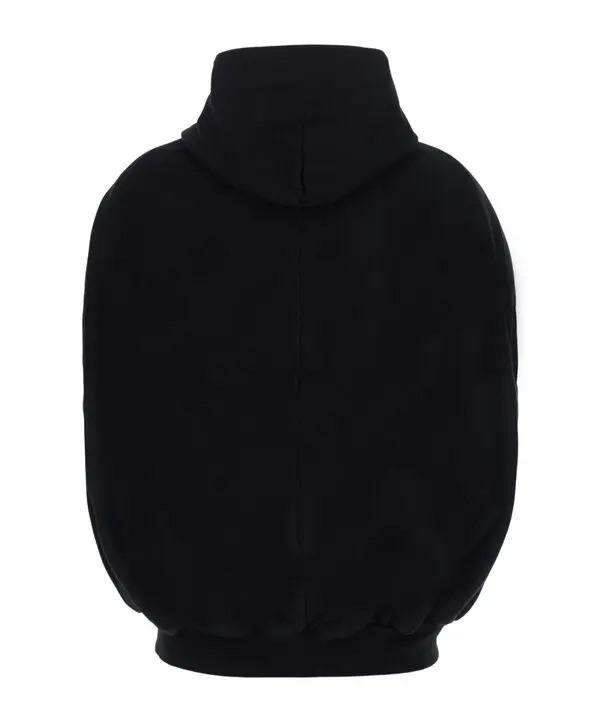Balenciaga Balloon Logo Zip Hoodie - Black