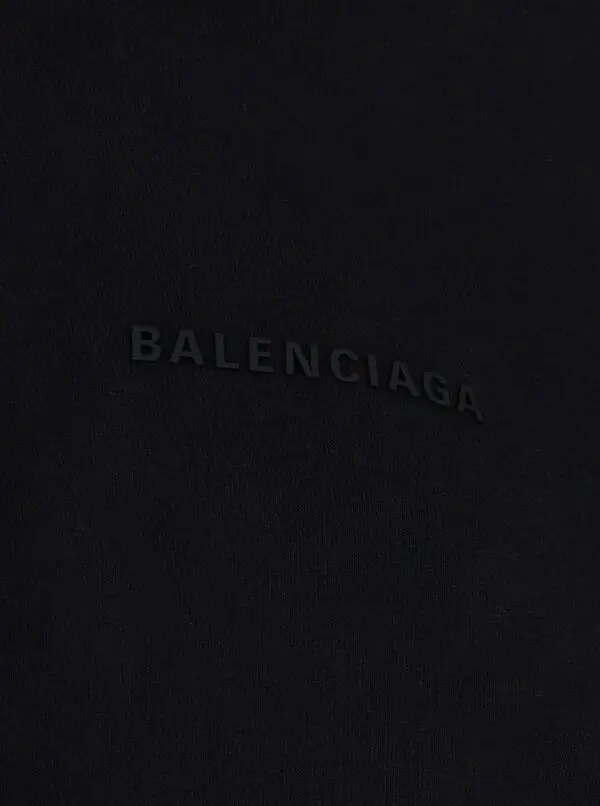 Balenciaga Balloon Logo Zip Hoodie - Black