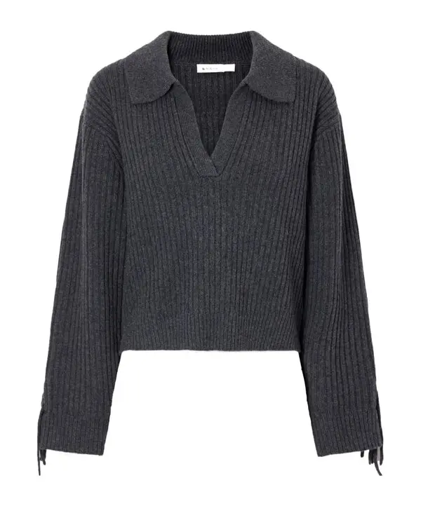 Simkhai Natalia Fringe-trimmed Sweater