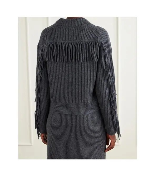 Simkhai Natalia Fringe-trimmed Sweater