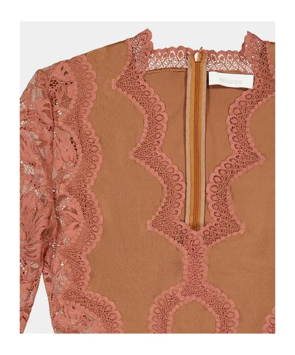 Rabanne Lace Panel Long Dress