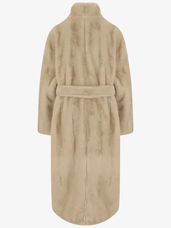 THE FRANKIE SHOP Camel Ravello Robe Coat