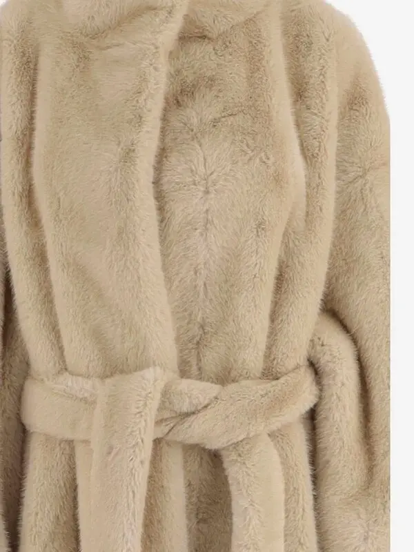 THE FRANKIE SHOP Camel Ravello Robe Coat