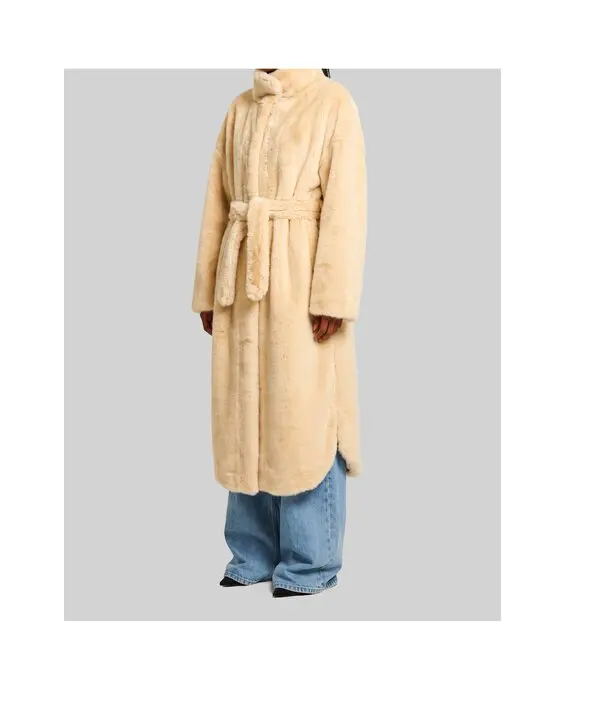 THE FRANKIE SHOP Camel Ravello Robe Coat
