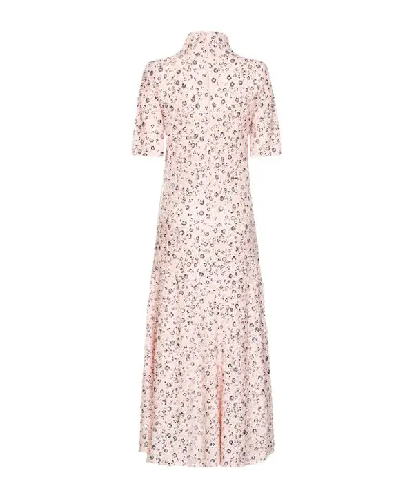 Rabanne Embellished Floral Midi Dress