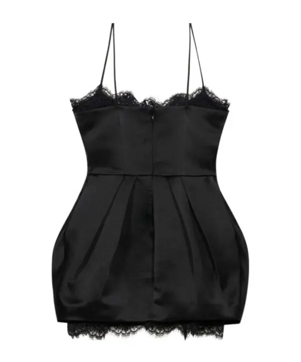 Blumarine Lace-trim Balloon Mini Dress