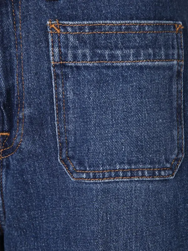 7 For All Mankind Patch-pocket Pressed-crease Jeans
